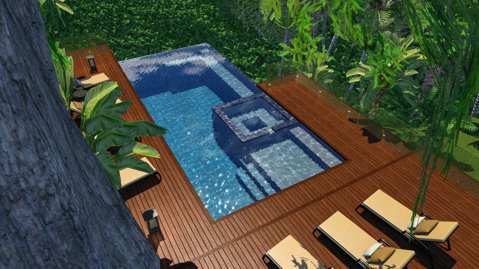 The Exquisite - fiberglass swimming pool (new!) - Imagine Pools